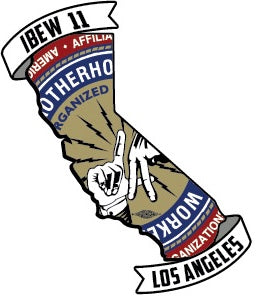 IBEW 11 California Shape Sticker – Electricians Welfare Committee, Unit 4